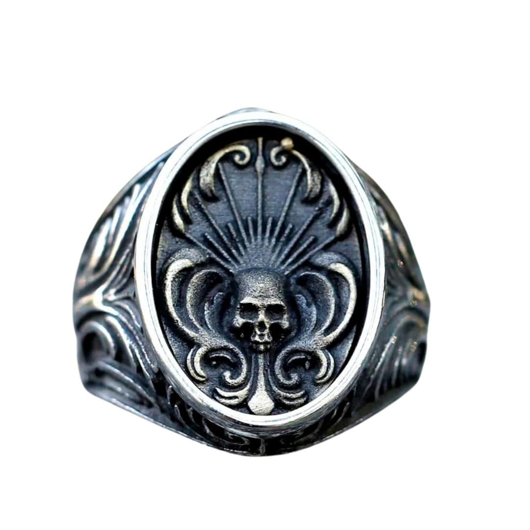 Anel Masculino Punk | Caveira Roots